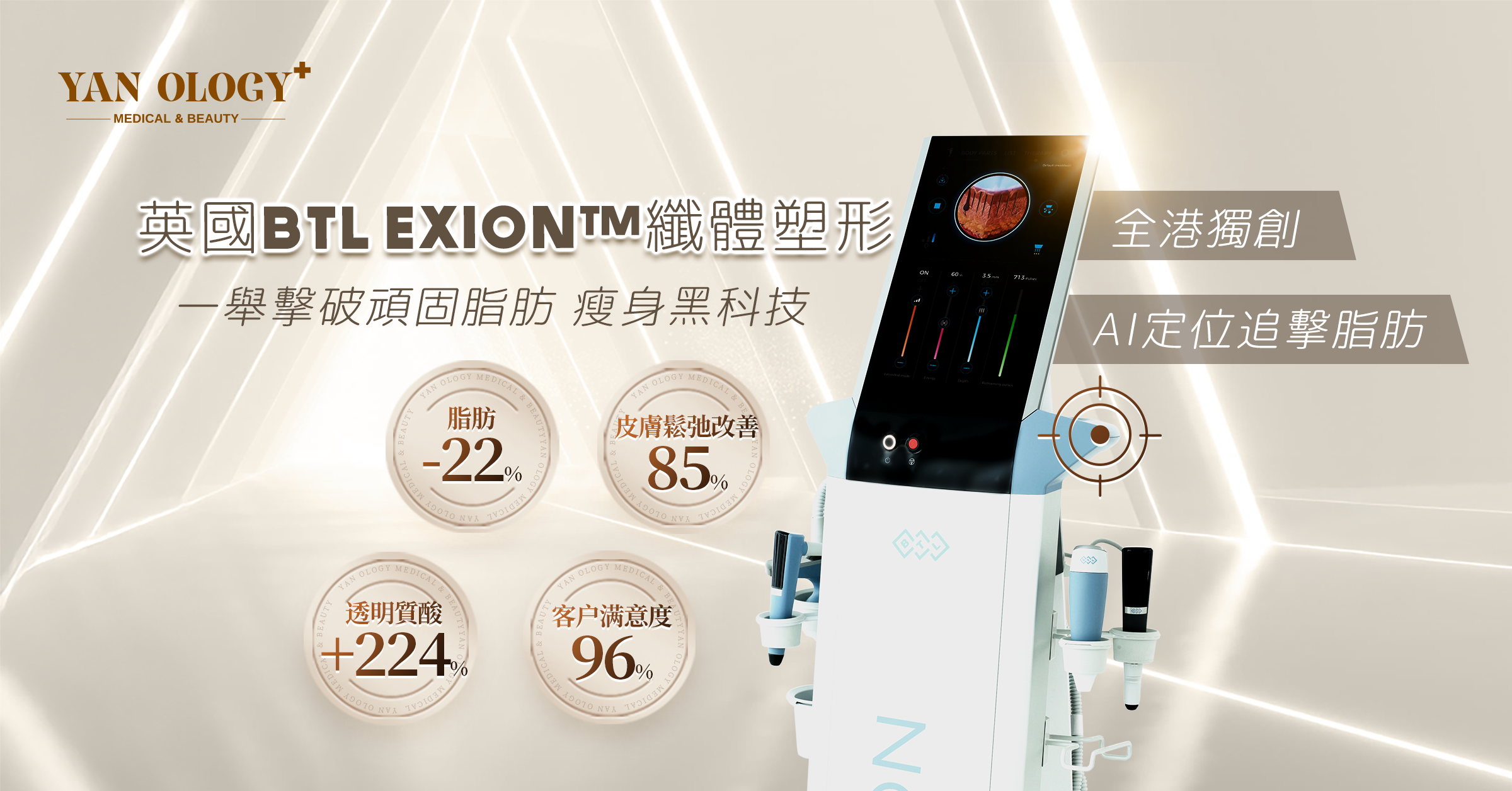 英國 BTL EXION AI標靶式溶脂緊膚術 - YAN OLOGY