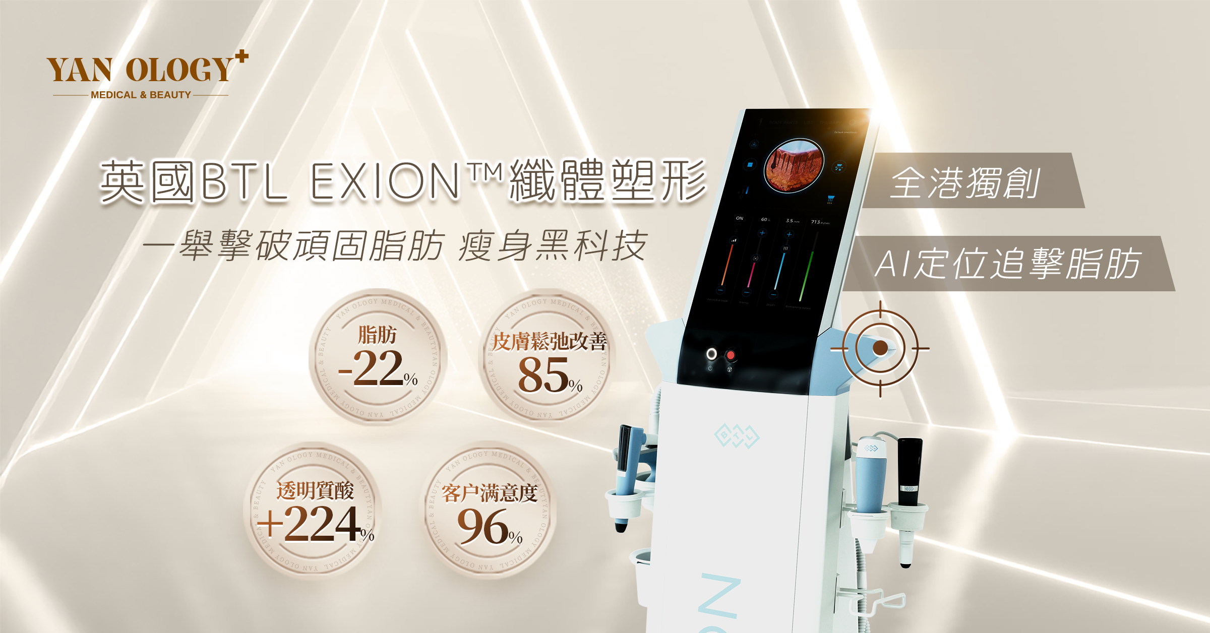 英國 BTL EXION AI標靶式溶脂緊膚術 - YAN OLOGY